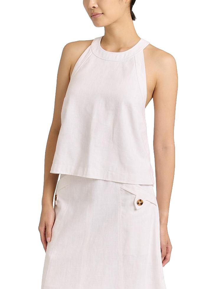 CARTOLINA Cartolina Brant Linen Blend Apron Top